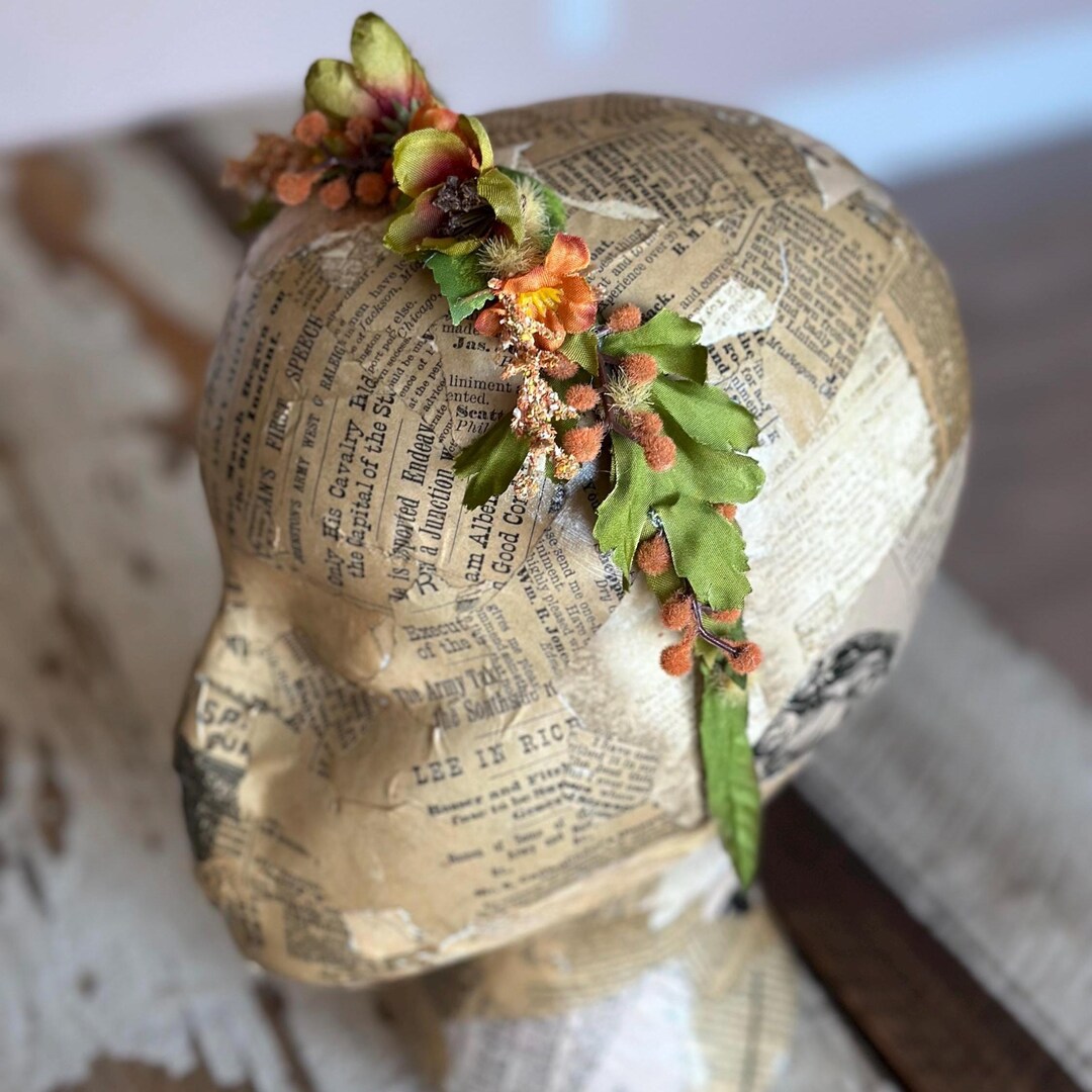 Woodland Thistle Crown, Autumn Wildflower Headband, Elven Circlet, Boho ...