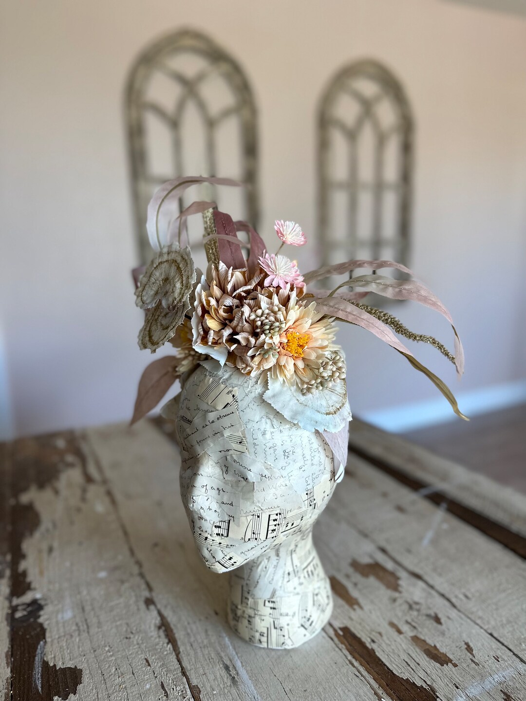 Blush Autumn Fairy Queen Crown, Elven Flower Crown, Harvest Headpiece ...