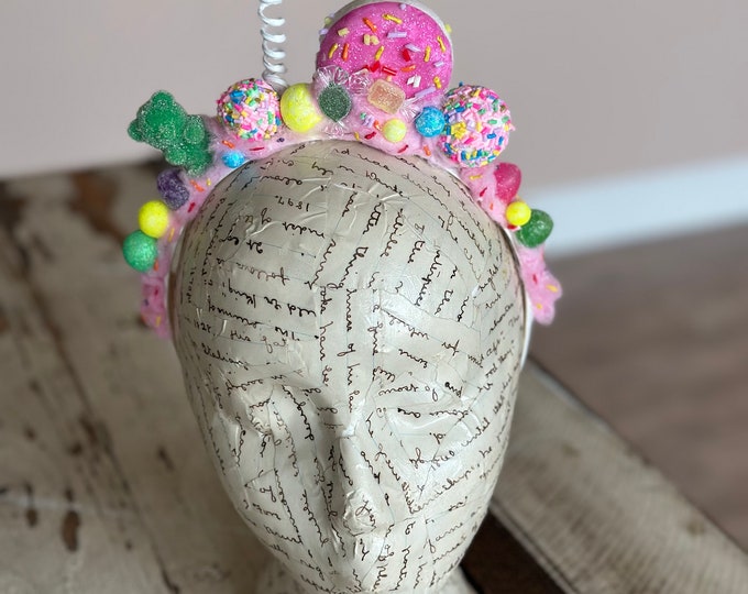 Sweet Treat Fascinator, Candycore Crown, Candyland Headband, Macaron ...