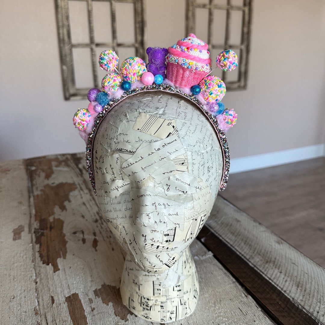 Cupcake Fascinator Candy Crown Candyland Crown Halloween - Etsy