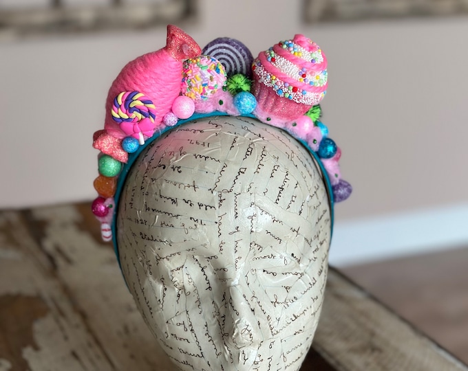 Sweet Treat Fascinator, Candy Crown, Candyland Headband, Halloween ...