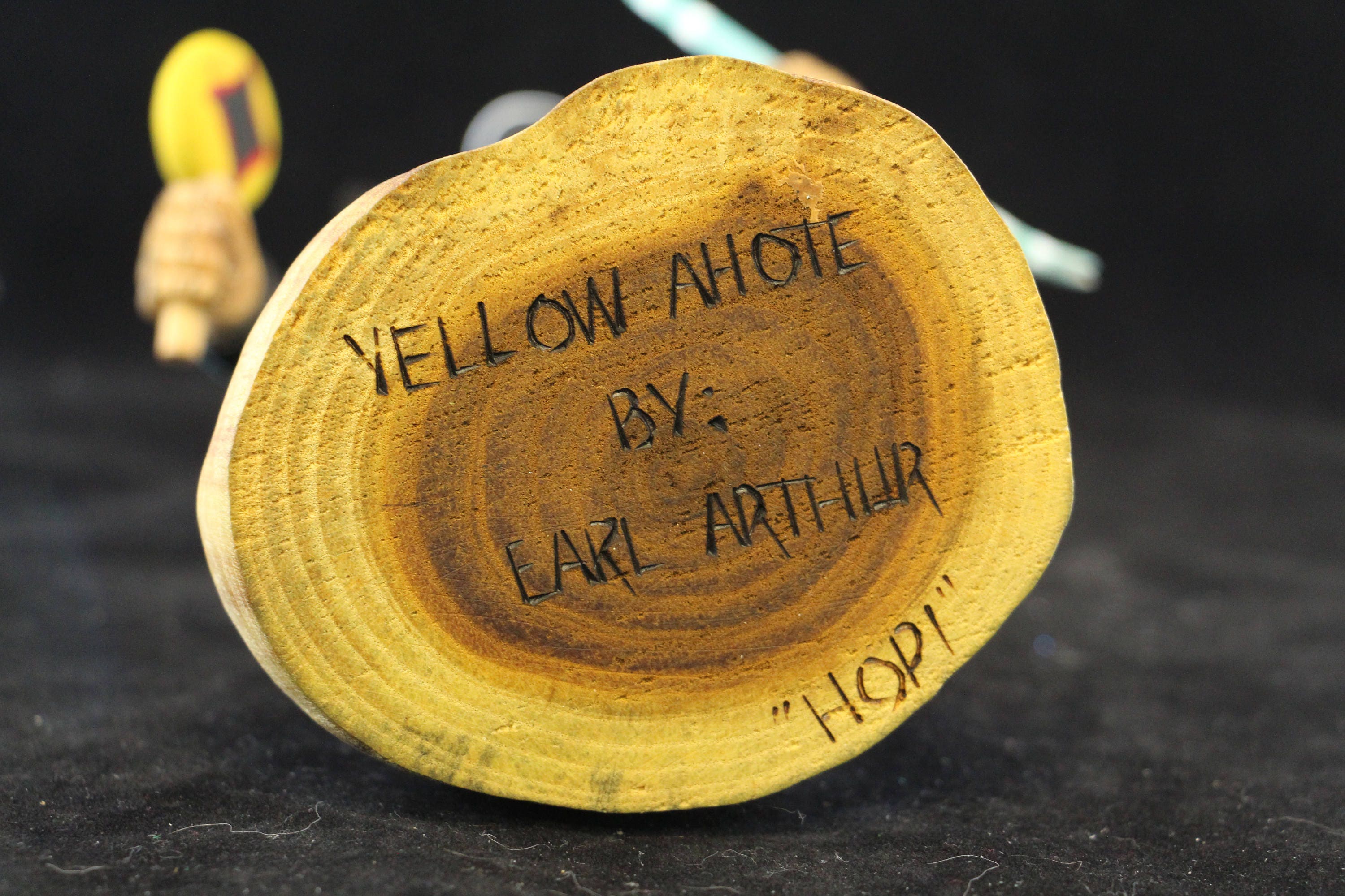 Vintage Native American Hopi Yellow Ahote Kachina by Earl Arthur - Etsy