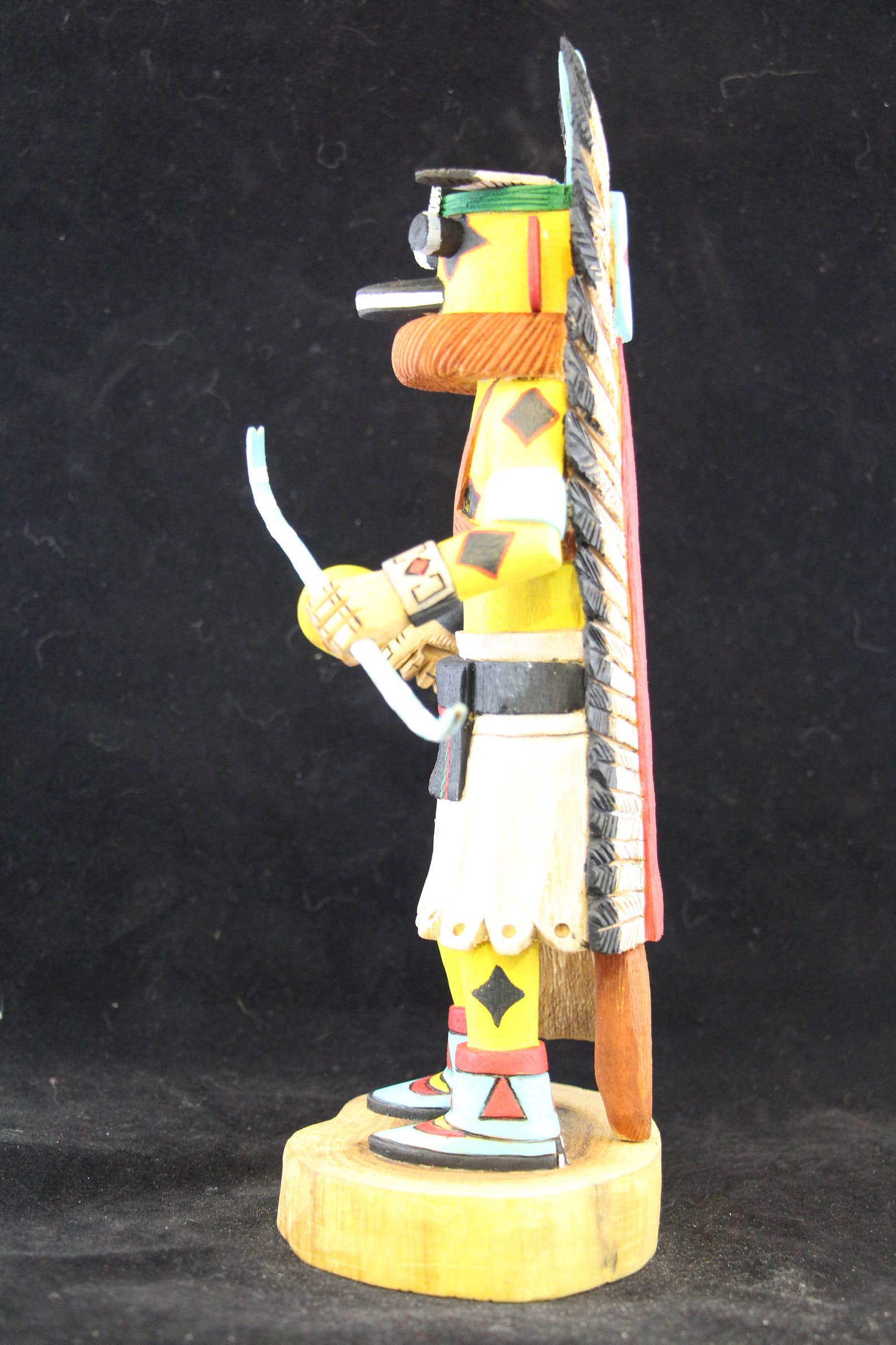 Vintage Native American Hopi Yellow Ahote Kachina by Earl Arthur - Etsy