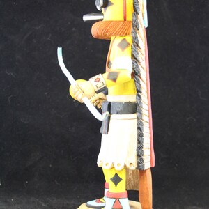 Vintage Native American Hopi Yellow Ahote Kachina by Earl Arthur - Etsy