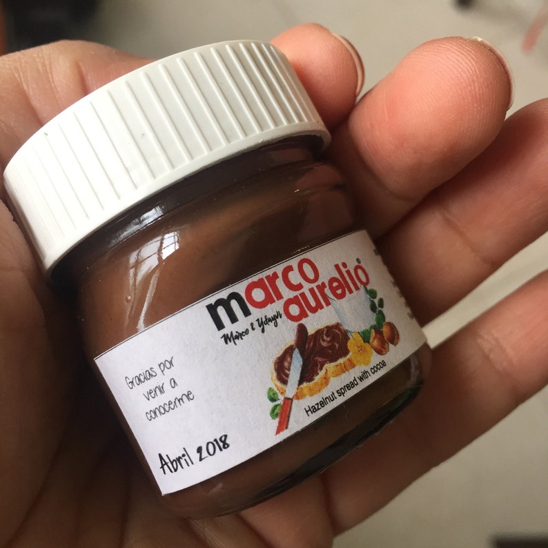 Mini Nutella Labels Personalized Mini Nutella Stickers - Etsy
