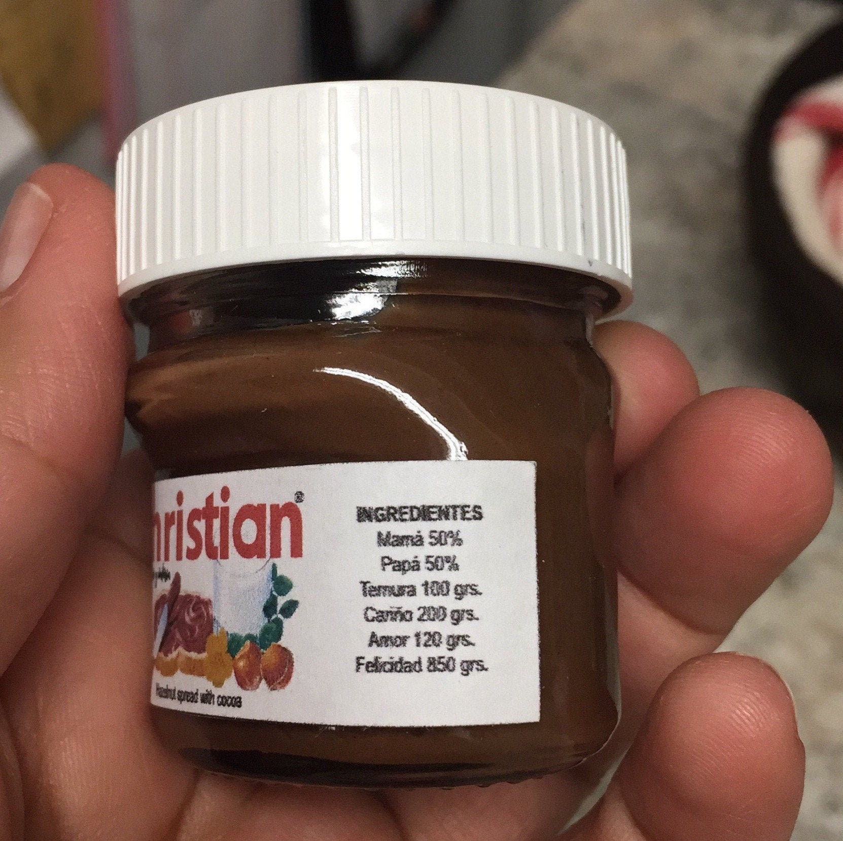 Mini Nutella Labels • Personalized Mini Nutella Stickers • Nutella ...