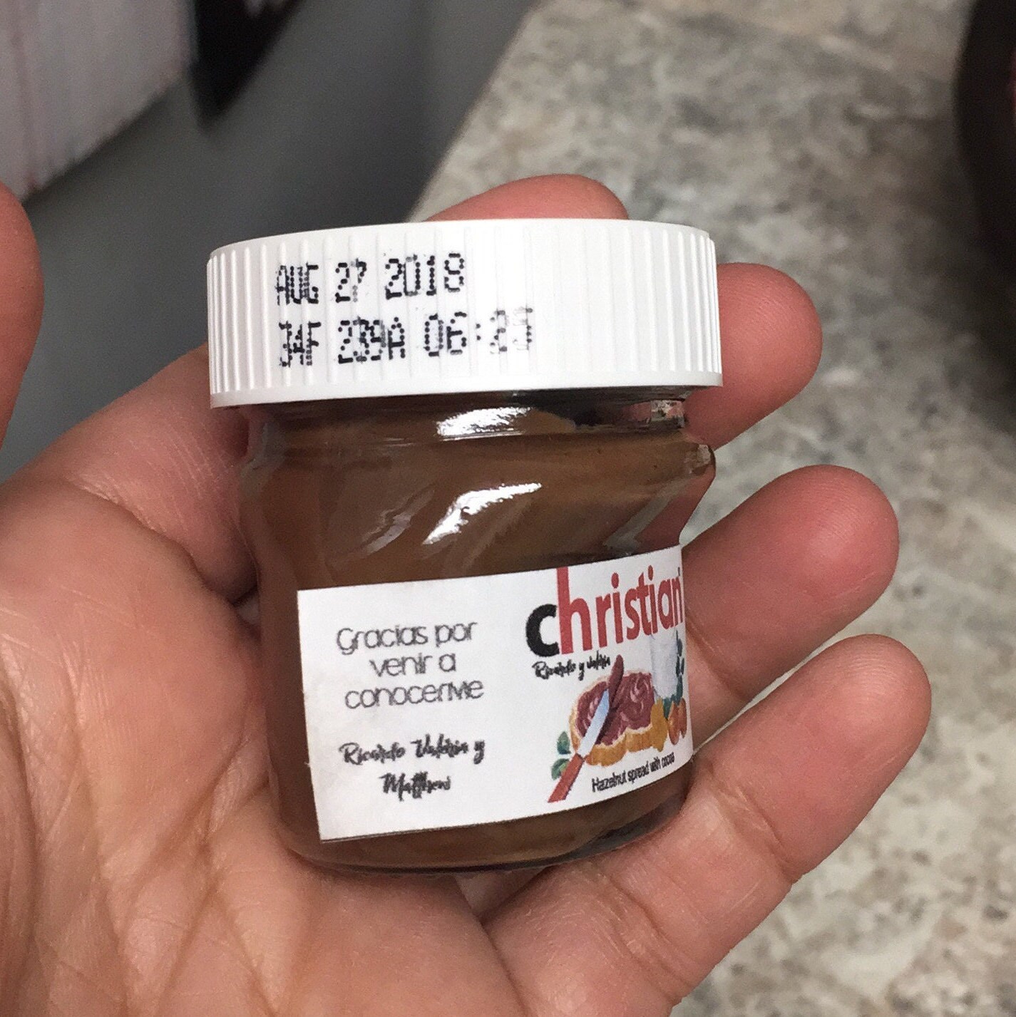 Mini Nutella Stickers Personalized Mini Nutella Stickers - Etsy