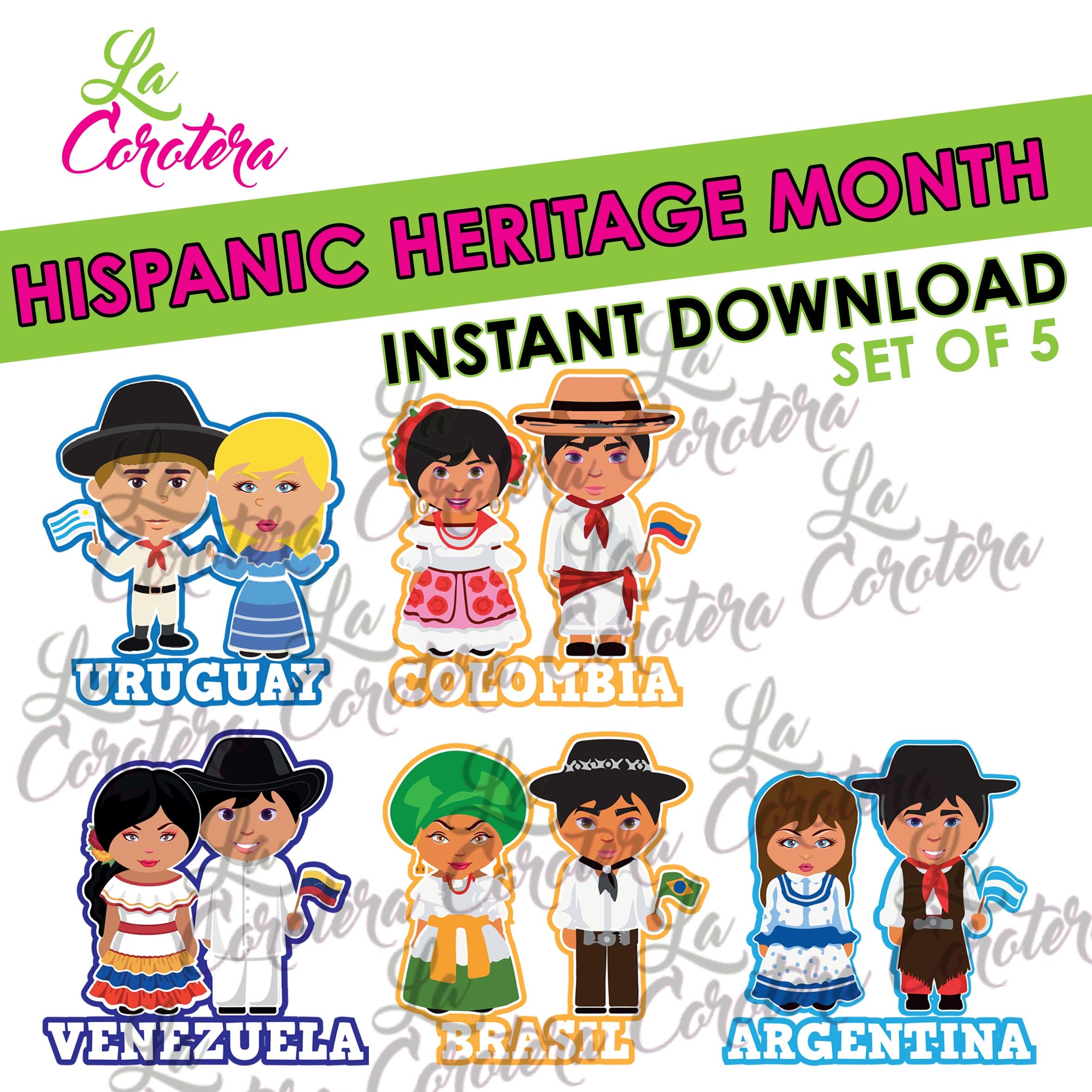 Hispanic Heritage Month Digital Download Hsipanic School Project ...