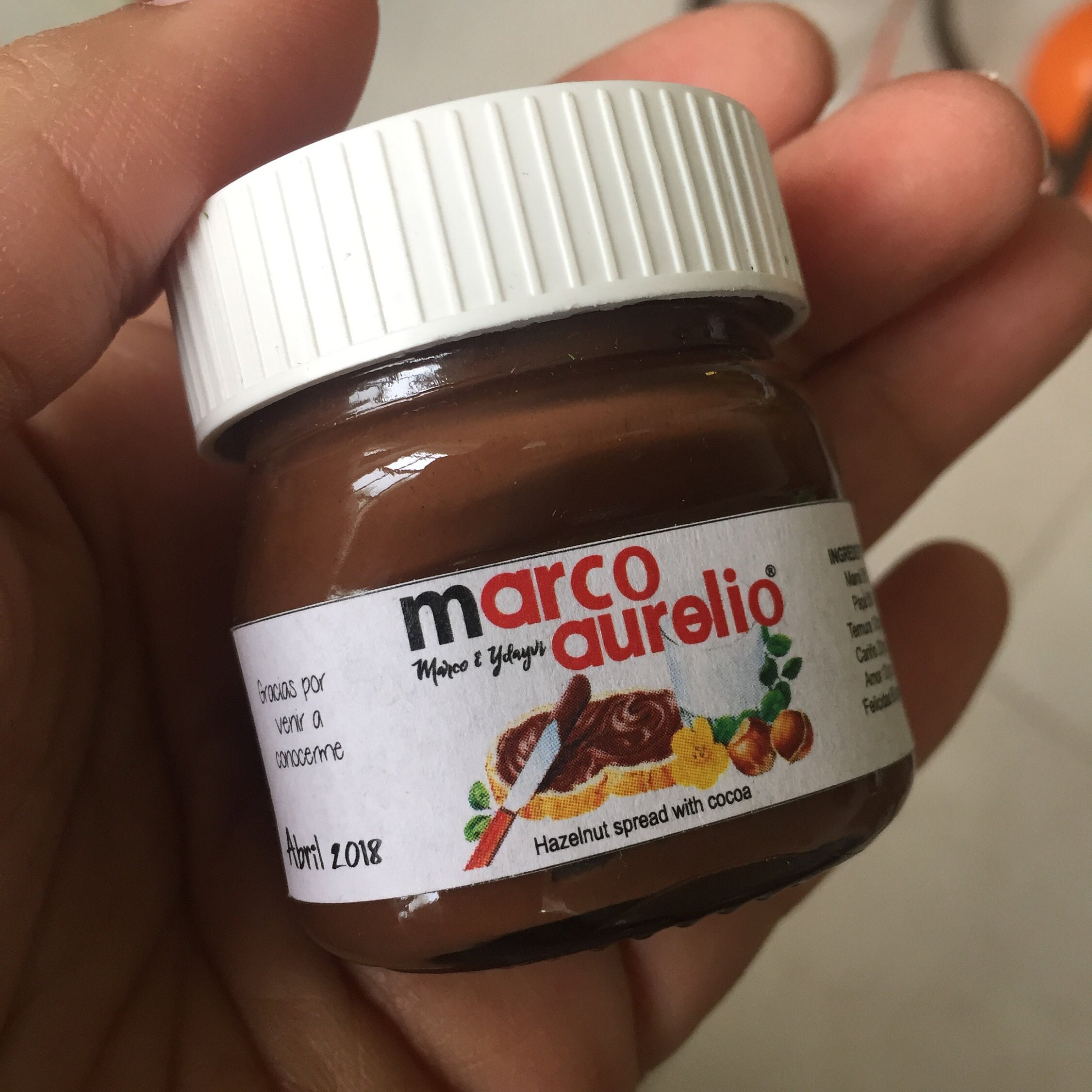 Mini Nutella Stickers Personalized Mini Nutella Stickers - Etsy