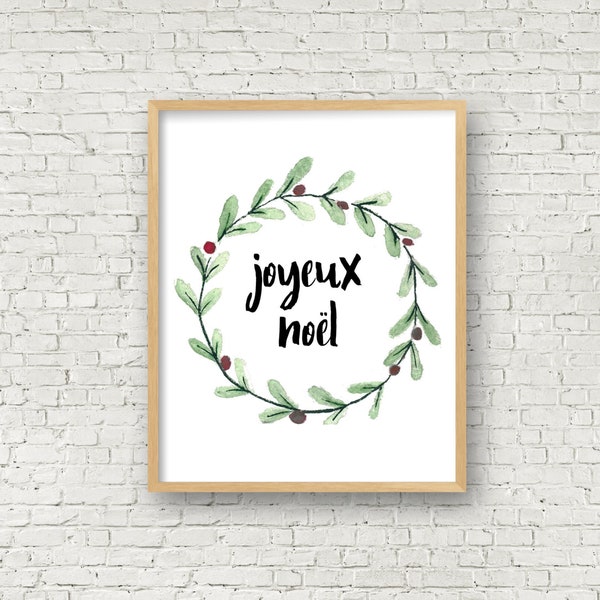 Joyeux Noel Card - Etsy