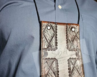 Leather Rodeo Committee Badge Holder. Just in Time for the Houston ...