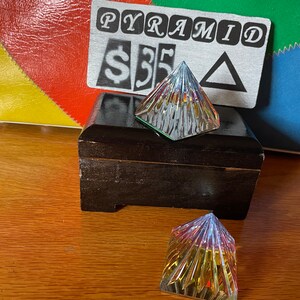 Rainbow Pyramid Prism/tabletop Pyramid - Etsy