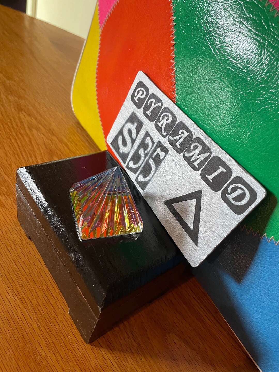Rainbow Pyramid Prism/tabletop Pyramid - Etsy
