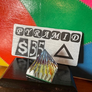Rainbow Pyramid Prism/tabletop Pyramid - Etsy