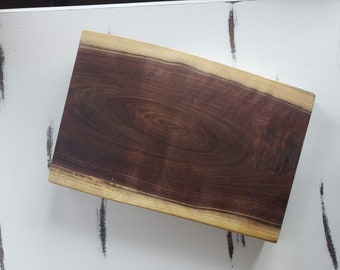 Black Walnut Live Edge Cutting Board - Etsy