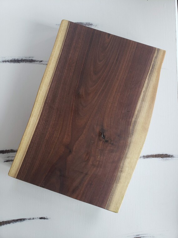 Black Walnut Live Edge Cutting Board | Etsy