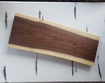 Black Walnut Live Edge Cutting Board - Etsy