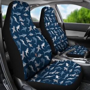 Great White Shark Pair of Micro Fiber Car Seat Covers design 1 Great ...