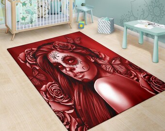 Day of the Dead Area Rug - Etsy