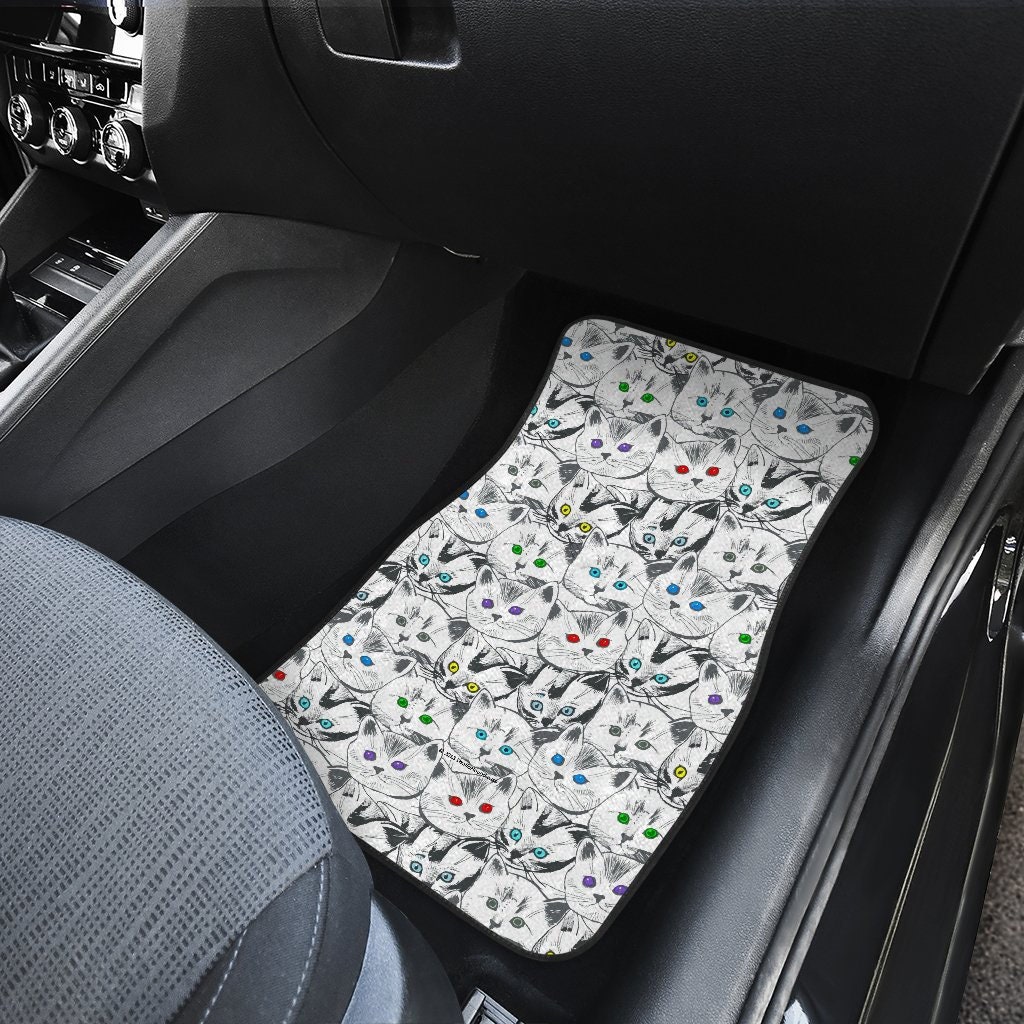 Cats Galore Car Floor Mats Set (2 X Front, 2 X Back) - Great Gift for ...
