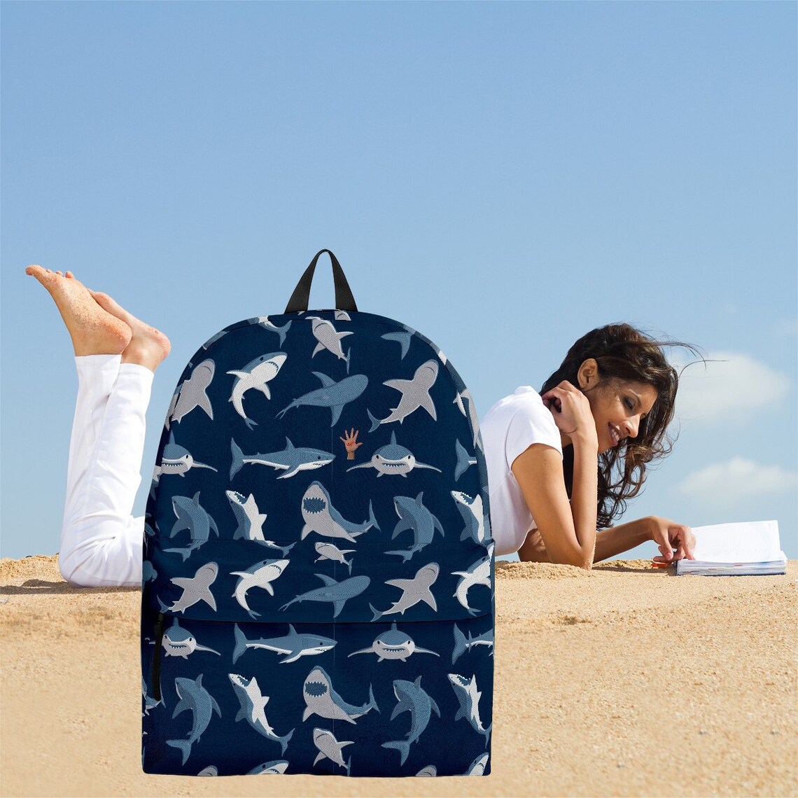 Great White Shark Backpack (design #1) for Kids, Teens, and Adults ...