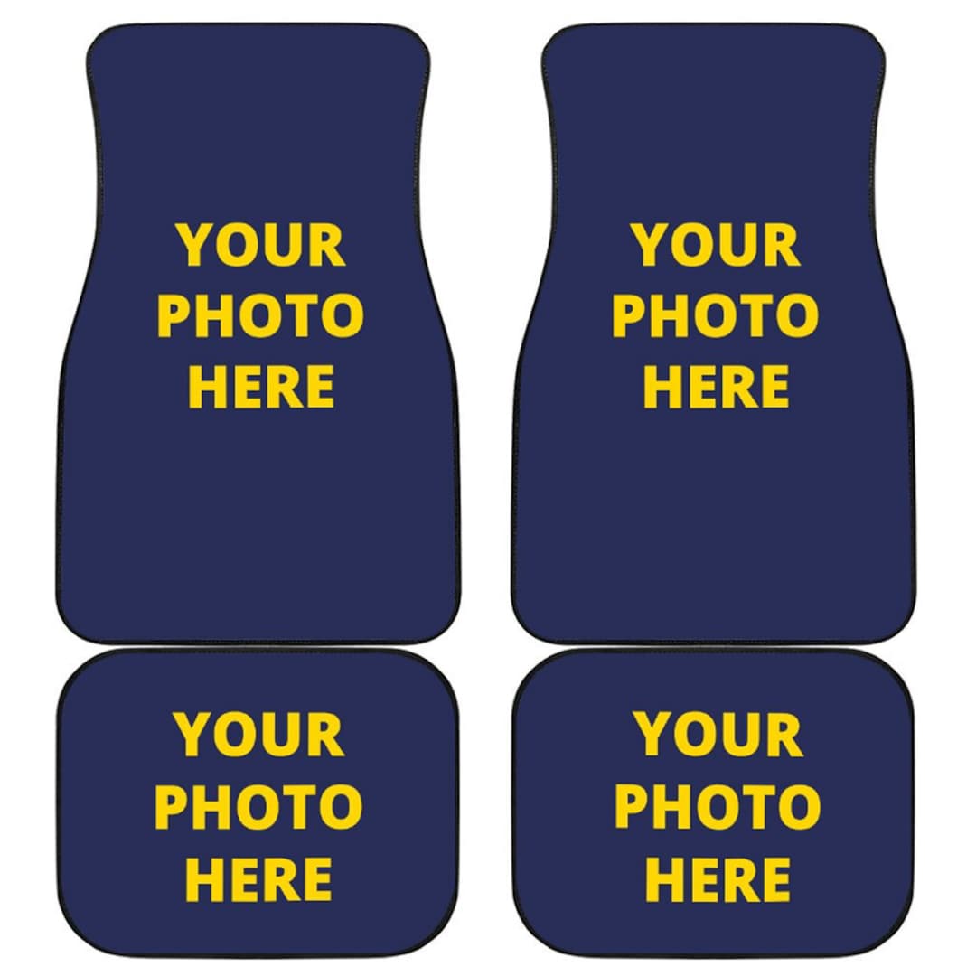 Personalized Car Floor Mats Set Using Your Own Photo or Design - Etsy