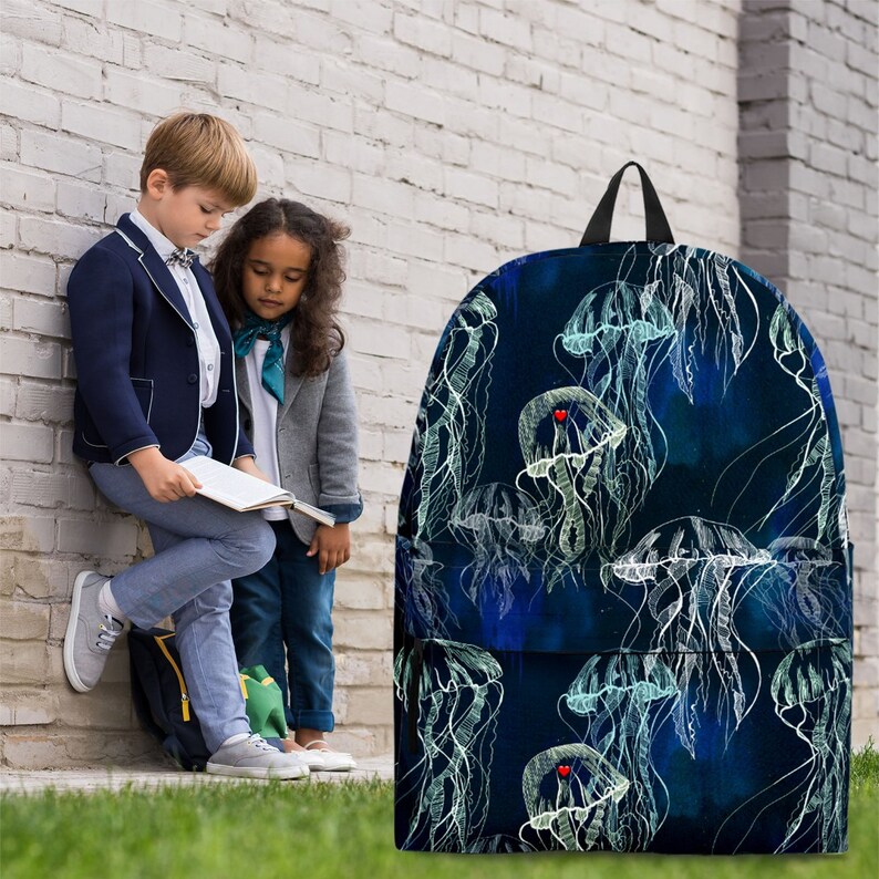 Sea Life Collection Jellyfish design 2 Backpack for Kids - Etsy