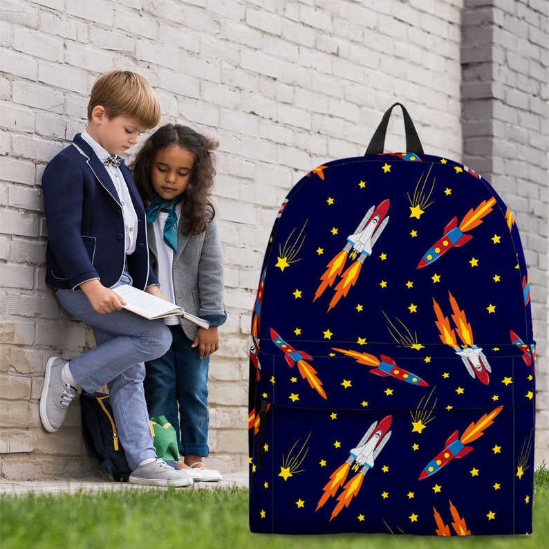 Space Rockets Backpack for Kids Teens and Adults design 1 - Etsy