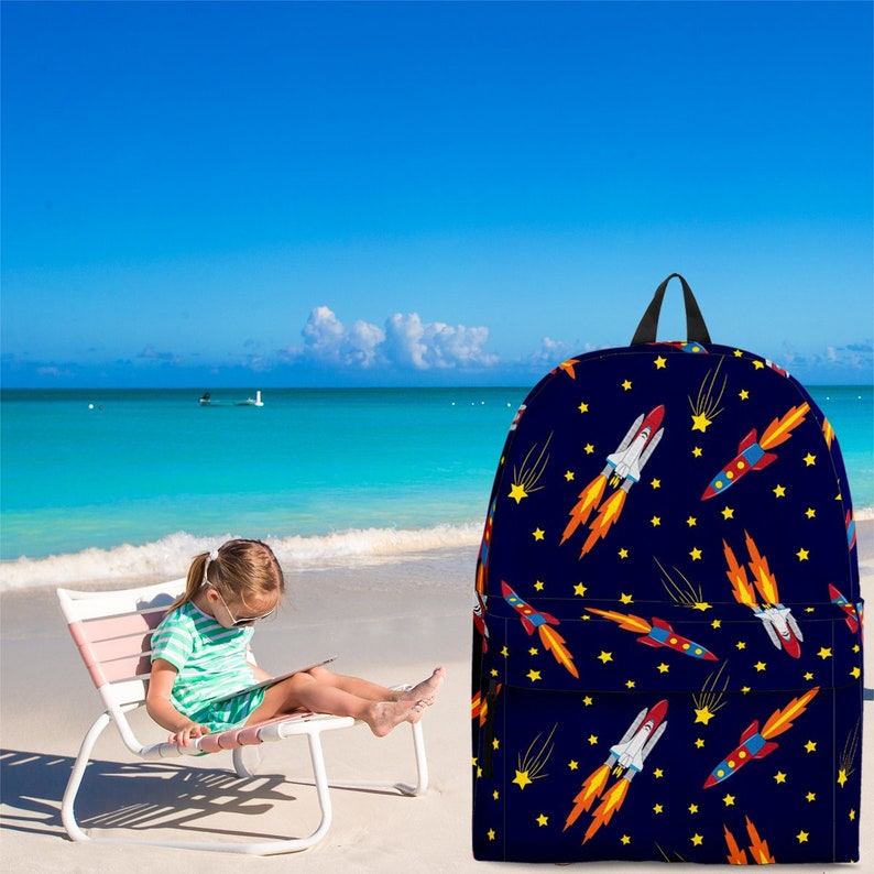Space Rockets Backpack for Kids Teens and Adults design 1 - Etsy