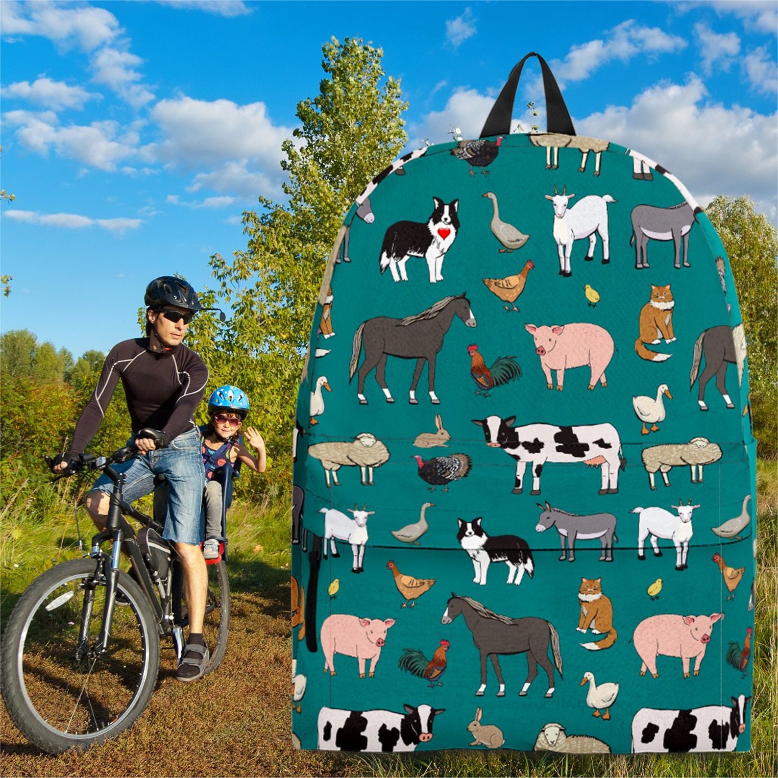 Farm Animals Design 1 Backpack for Kids Teens and Adults - Etsy