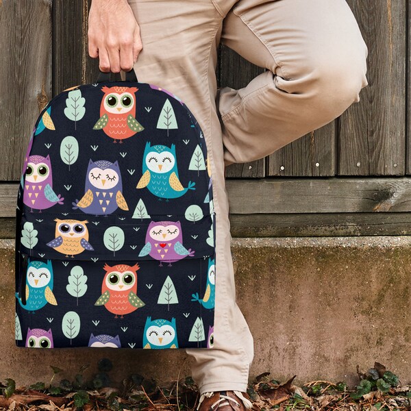 Owl Backpack - Etsy