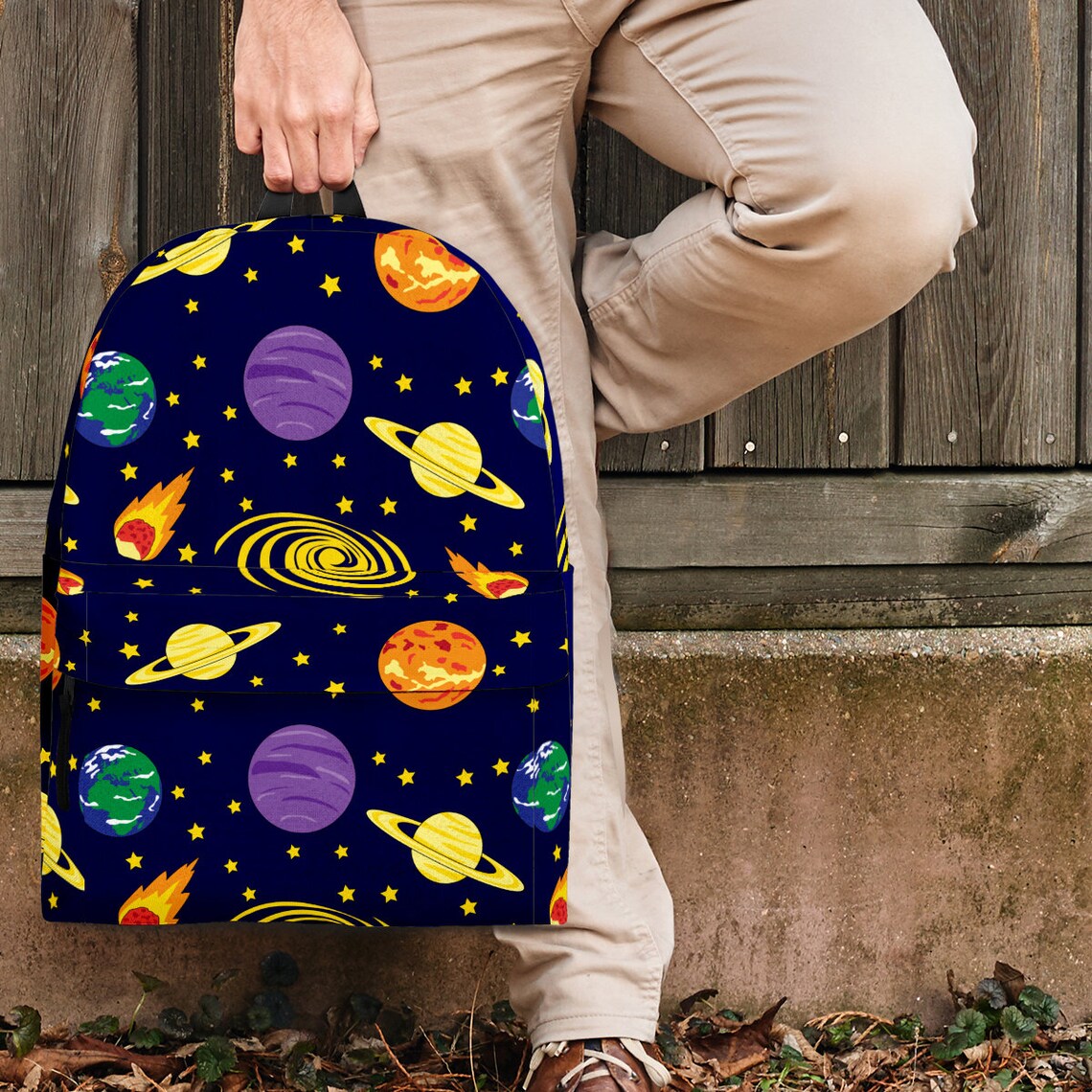 Planets Backpack for Kids Teens and Adults design 1 - Etsy