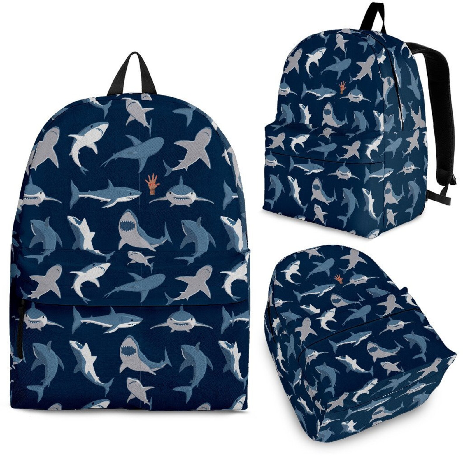 Great White Shark Backpack (design #1) for Kids, Teens, and Adults ...