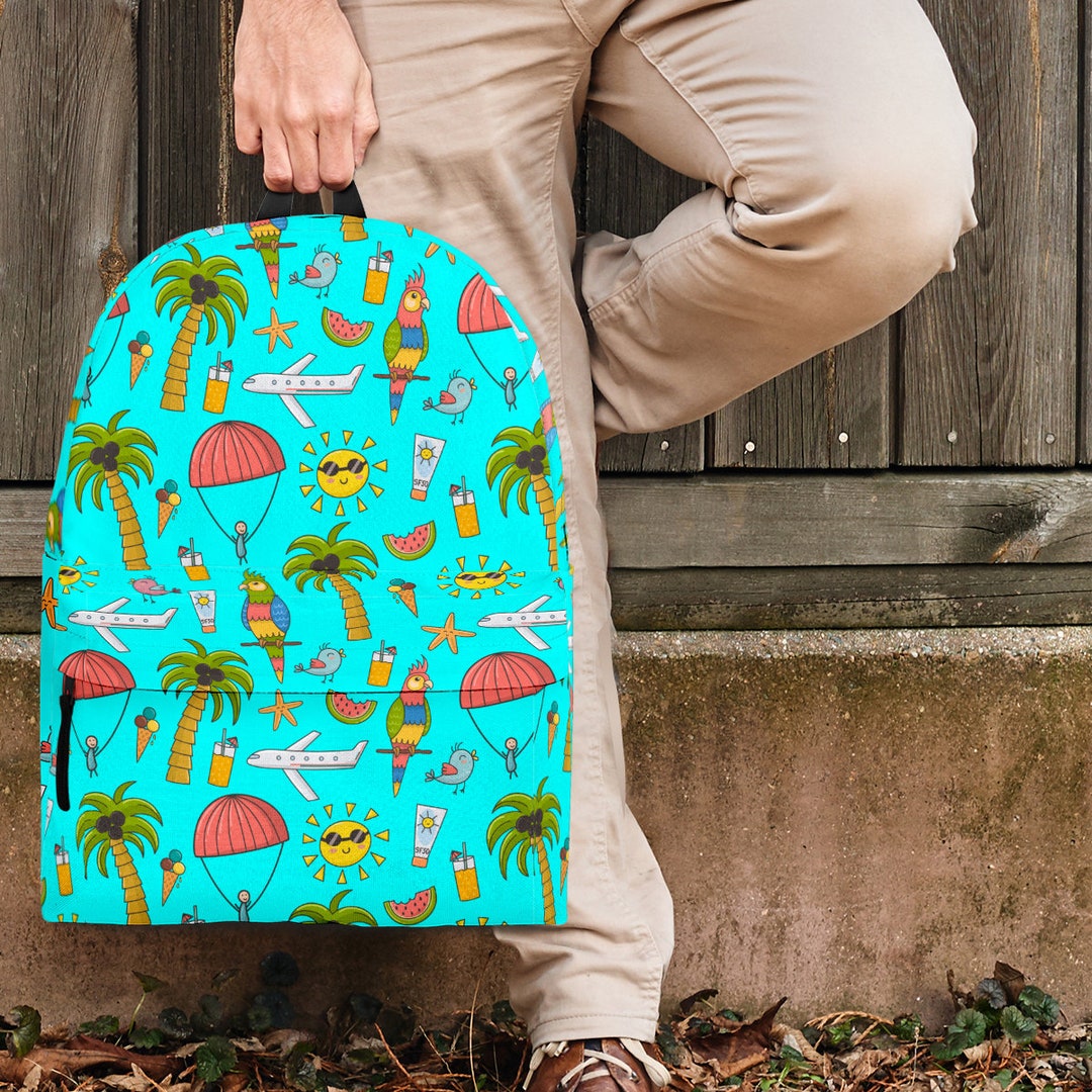 Summer Vacation Backpack for Kids Teens and Adults cyan - Etsy