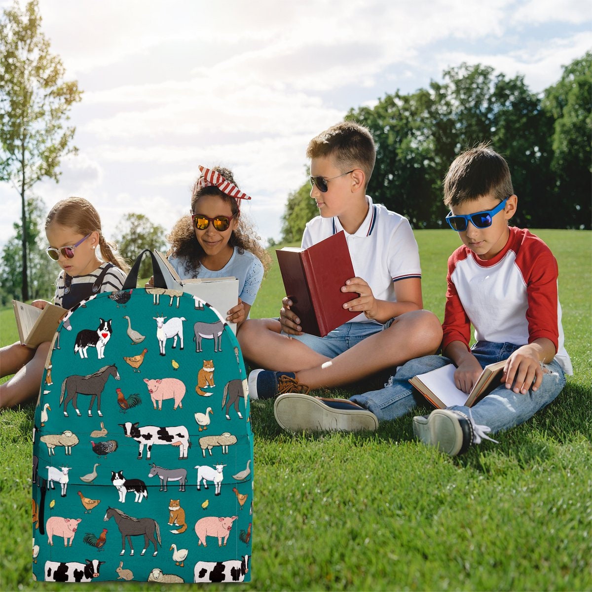 Farm Animals Design 1 Backpack for Kids Teens and Adults | Etsy