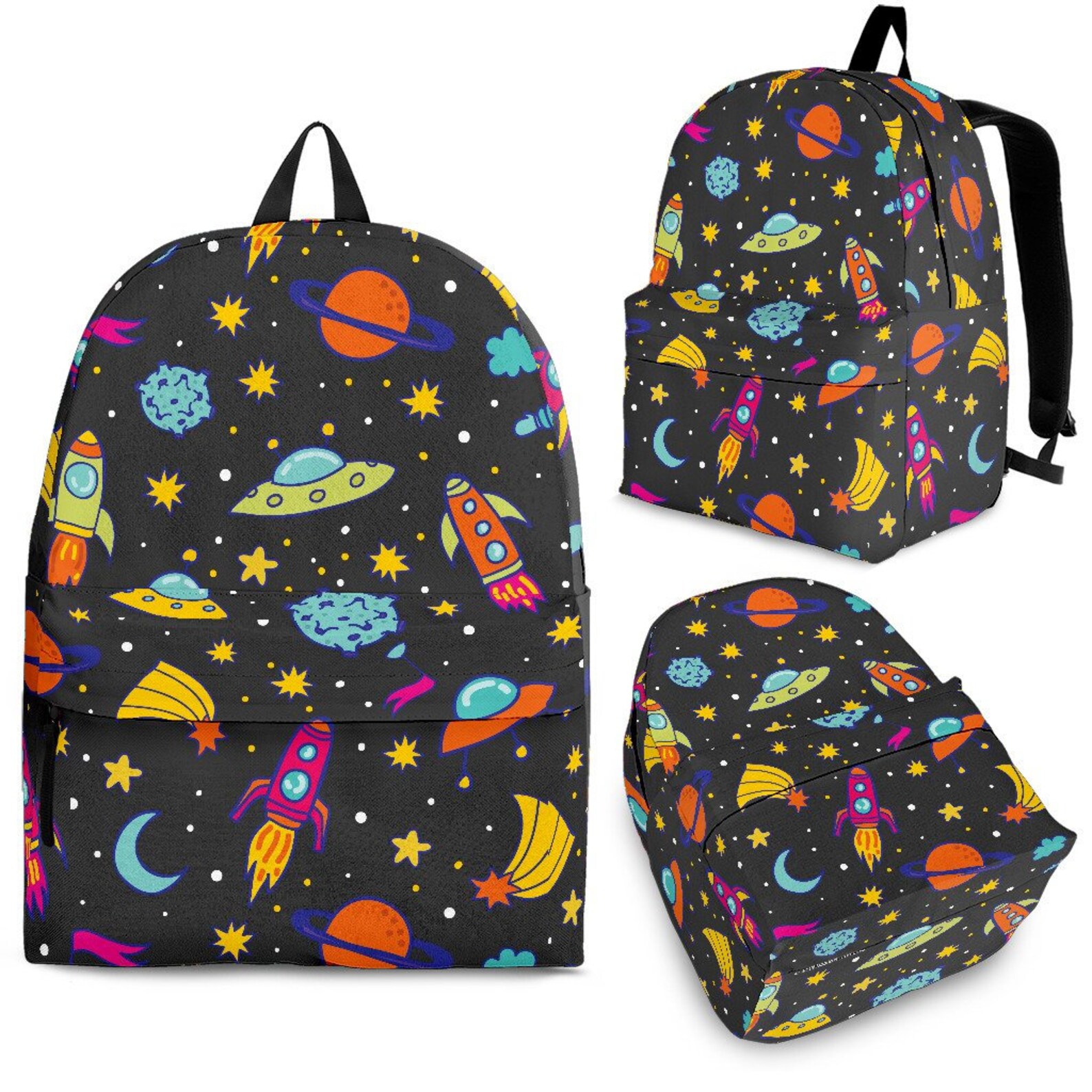 Outer Space Backpack for Kids Teens and Adults design 2 - Etsy