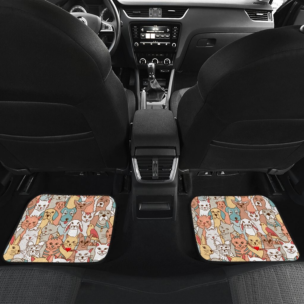 Crazy Pets Collection Car Floor Mats Set Great Gift for | Etsy