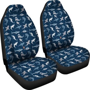 Great White Shark Pair of Micro Fiber Car Seat Covers design 1 Great ...