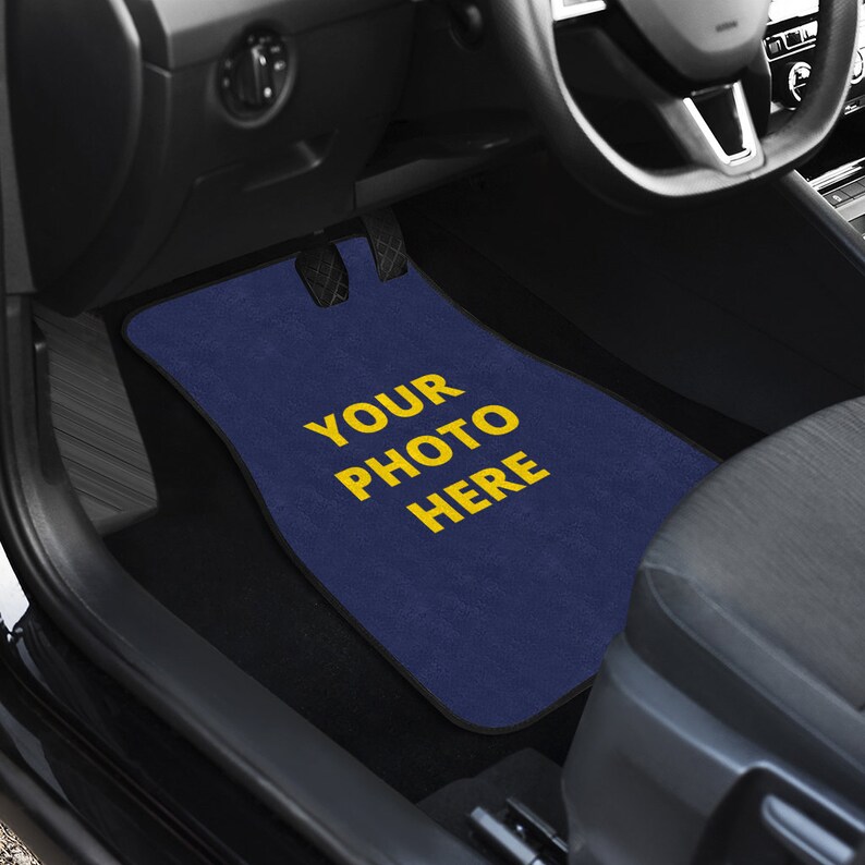 Personalized Car Floor Mats Set Using Your Own Photo or Design | Etsy