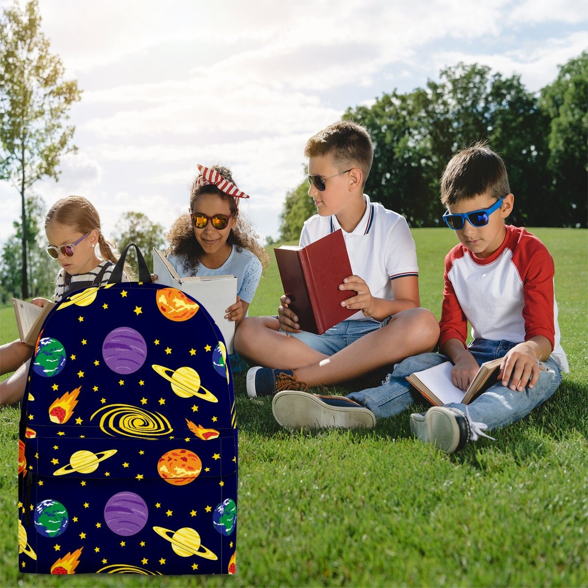 Planets Backpack For Kids Teens And Adults Design 1 | Etsy