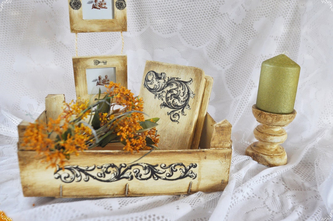 Box for Gifts in Country Style, Gift Wrap, Beige, Unique, Box for ...