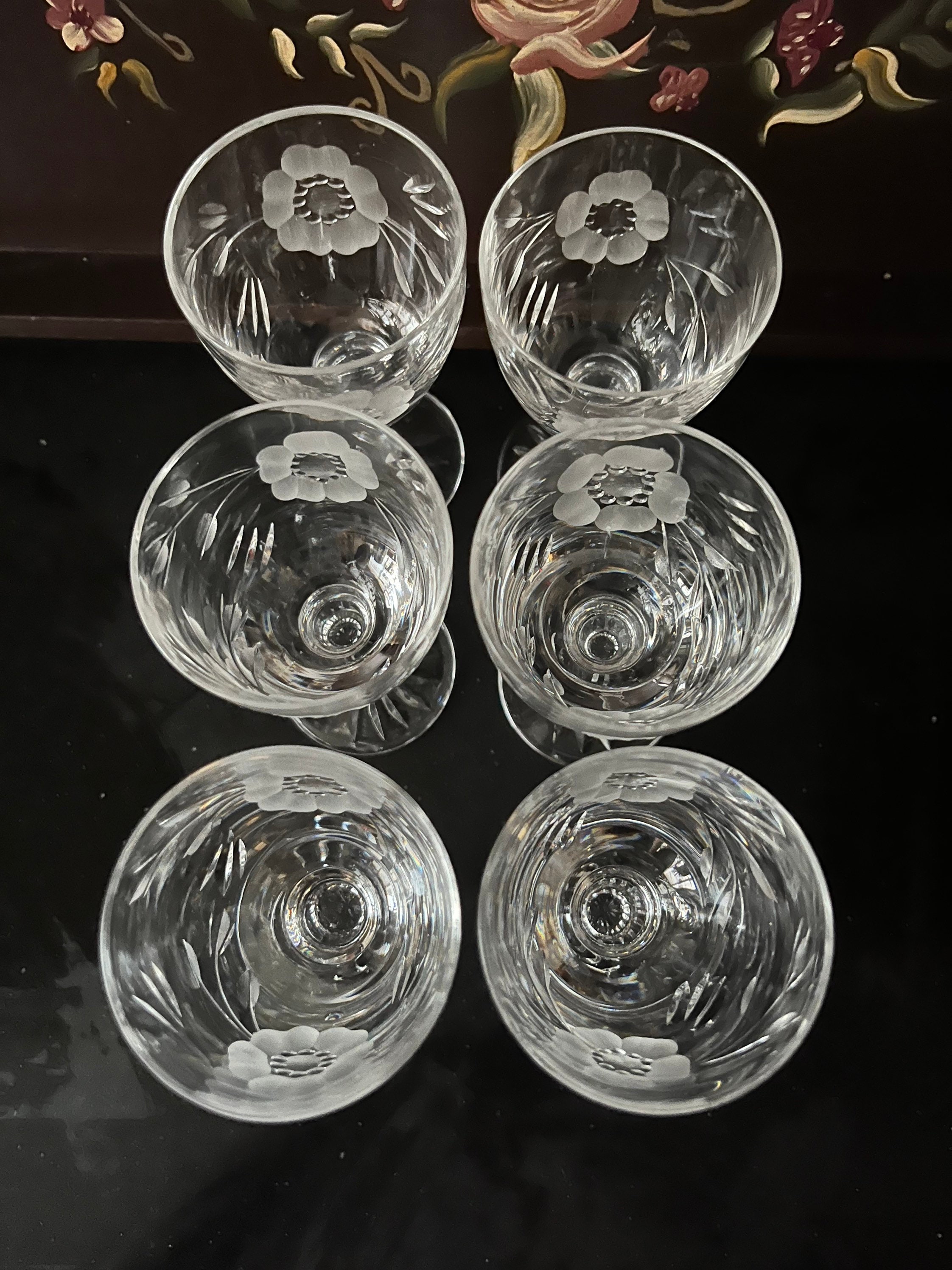 Royal Albert Crystal Glasses. Set of 6. Very Rare Item. - Etsy