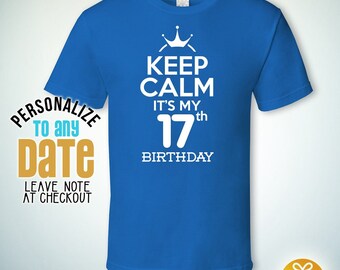 17th birthday shirt | Etsy