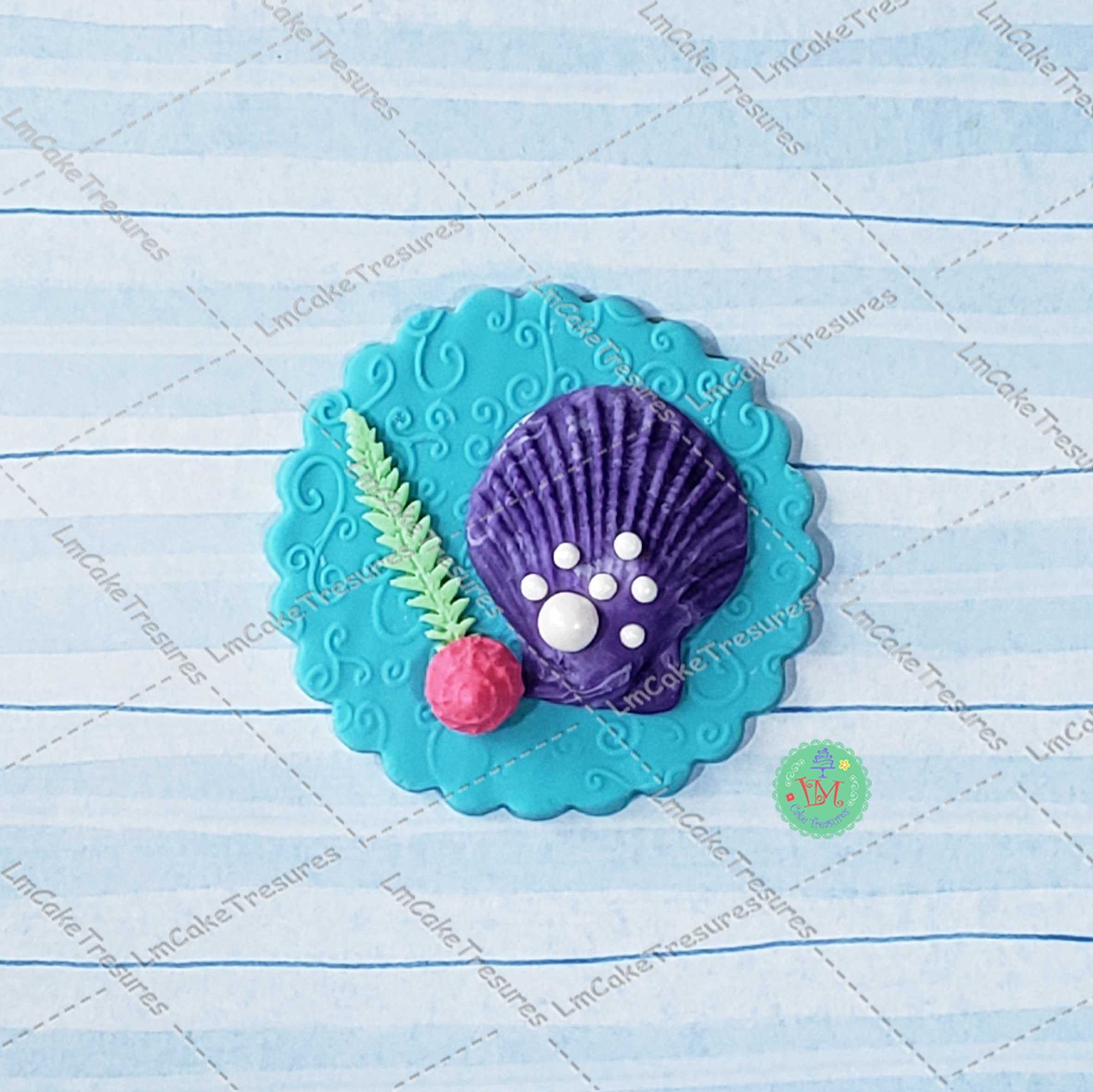 Fondant Under the Sea Cupcake Toppers Fondant Sea Shells - Etsy