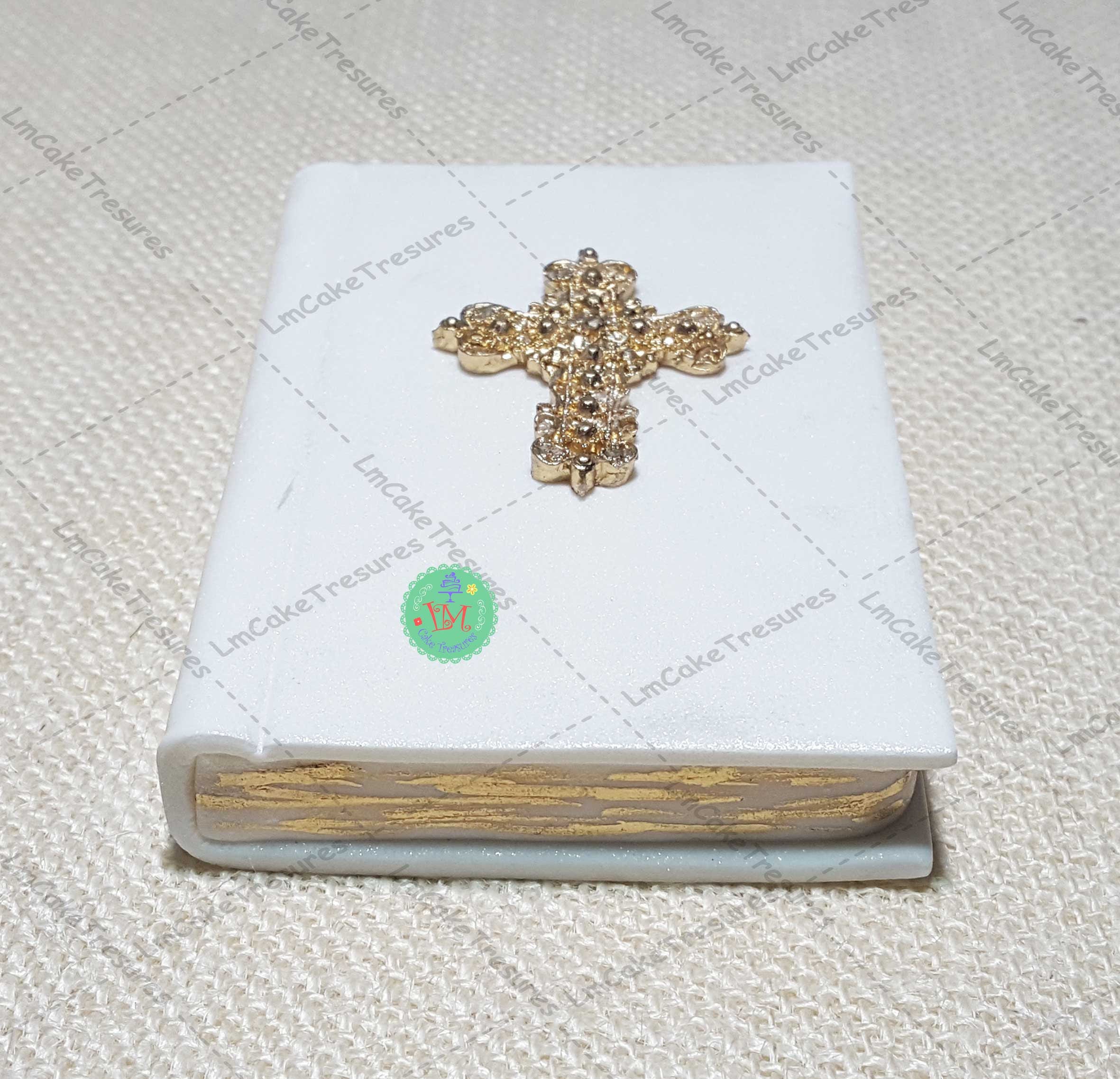 Fondant Bible Cake Topper Bible Cake Topper First Communion | Etsy