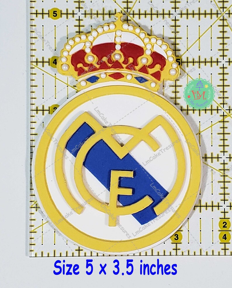 Real Madrid Inspired Cake Topper 1 Fondant Cake Topper | Etsy