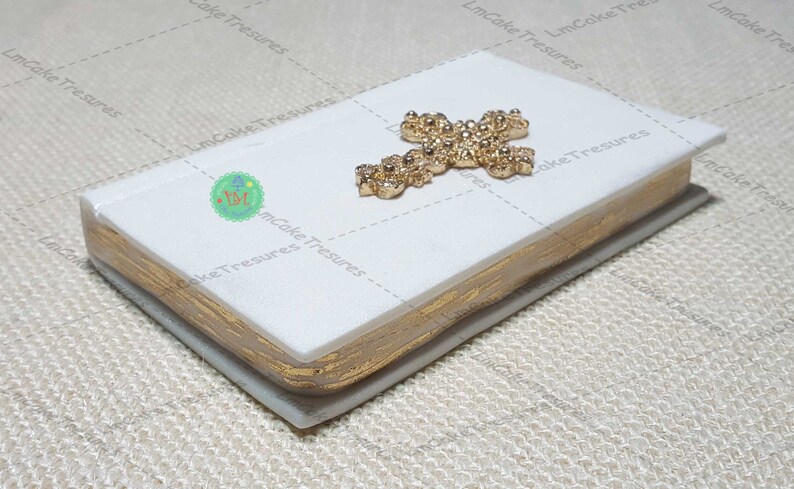 Fondant Bible Cake Topper Bible Cake Topper First Communion - Etsy