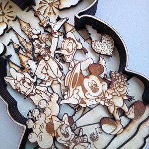 Minnie 10 Layers Laser Cut File, Glowforge, Lightburn Ready - Etsy ...
