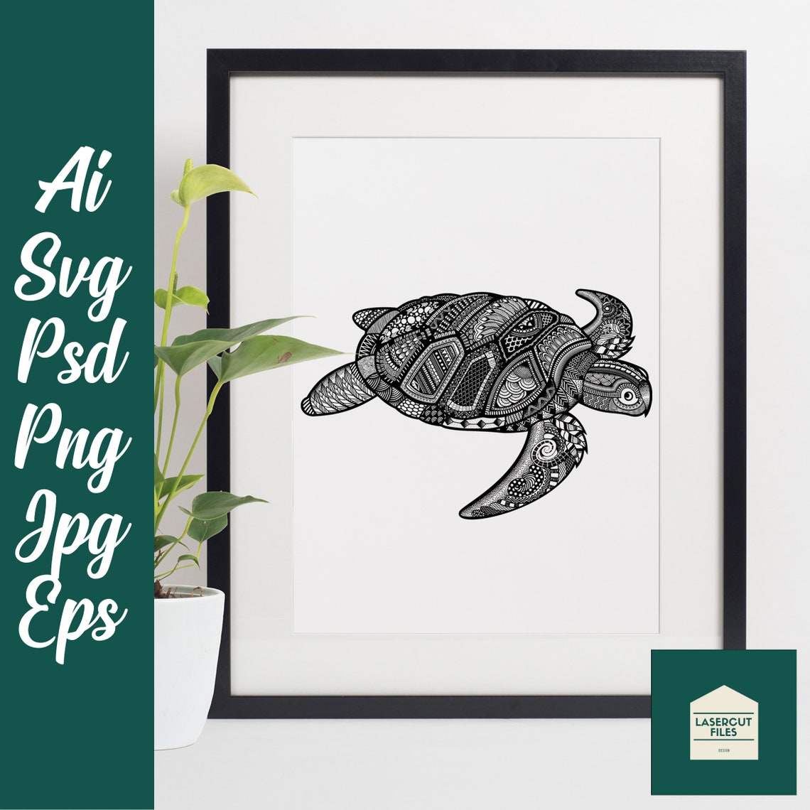 Turtle Svg Sea Turtle Svg Sea Turtle Mandala SVG Turtle - Etsy