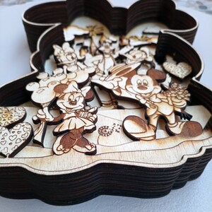 Minnie 10 Layers Laser Cut File, Glowforge, Lightburn Ready - Etsy ...